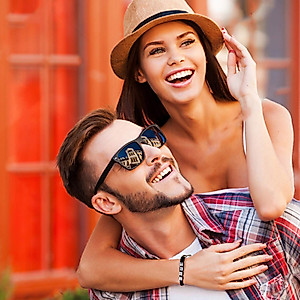 MJartoria Couples Bracelets, Personalized Matching Bracelets for Couples His and Hers, Handmade Rope Braided Rhinestone, Stainless Steel Bracelets for Lover BFF Bracelets for 2 (White)