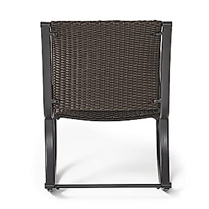 Christopher Knight Home Gracie'S KD Rocking Chair, Dark Brown Ridged