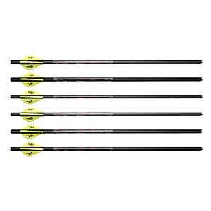 Excalibur Quill 16.5" Carbon 250 Grain Crossbow Arrows for Use Twinstrike and Micro Series Crossbows - 6 Pack