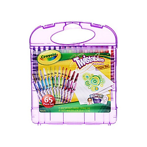 Crayola Mini Twistables Crayons & Paper Set, 65 Pieces, Gift for Kids