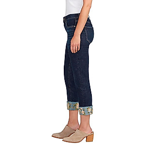 JAG Jeans Women's Carter Mid Rise Slim Leg Jeans, Fountain Blue, 0