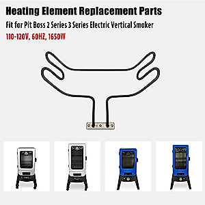 Grill Heating Element Replacement Part for Pit Boss Digital Control Electric Vertical Smoker 2-Series & 3-Series，120v，1650w