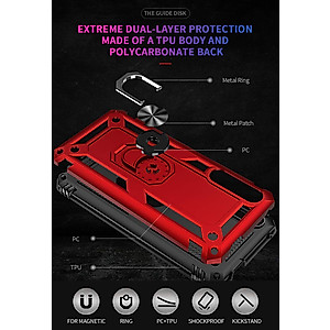 Jielangxin Keji Case for Huawei Y9s Case Cover,360 Degree Rotating Ring Holder Kickstand Case for Huawei Y9s 2019 STK-L22 STK-LX3 / P Smart Pro 2019 STK-L21 / Honor 9X Pro HLK-AL10 Case Cover Blue