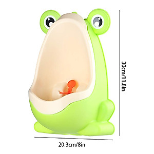 New Cute Frog Potty Training Urinal with Drain Tube for Boys, Tomorotec Kids Urinal Trainer with Funny Aiming Target