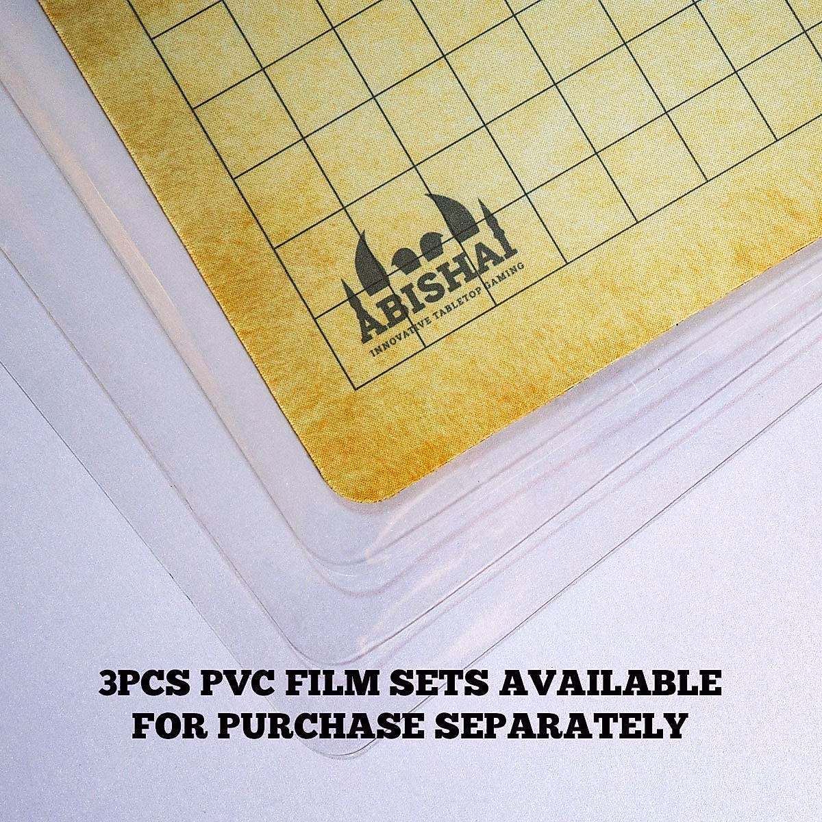 RPG Battle Grid Mat - 24" x 36" High Quality Double Sided Neoprene Mat Plus Dry Erase PVC Film - Table Top Role Playing Map - DND Role Play - Dungeons and Dragons Maps Tiles - Tabletop Gaming Mat