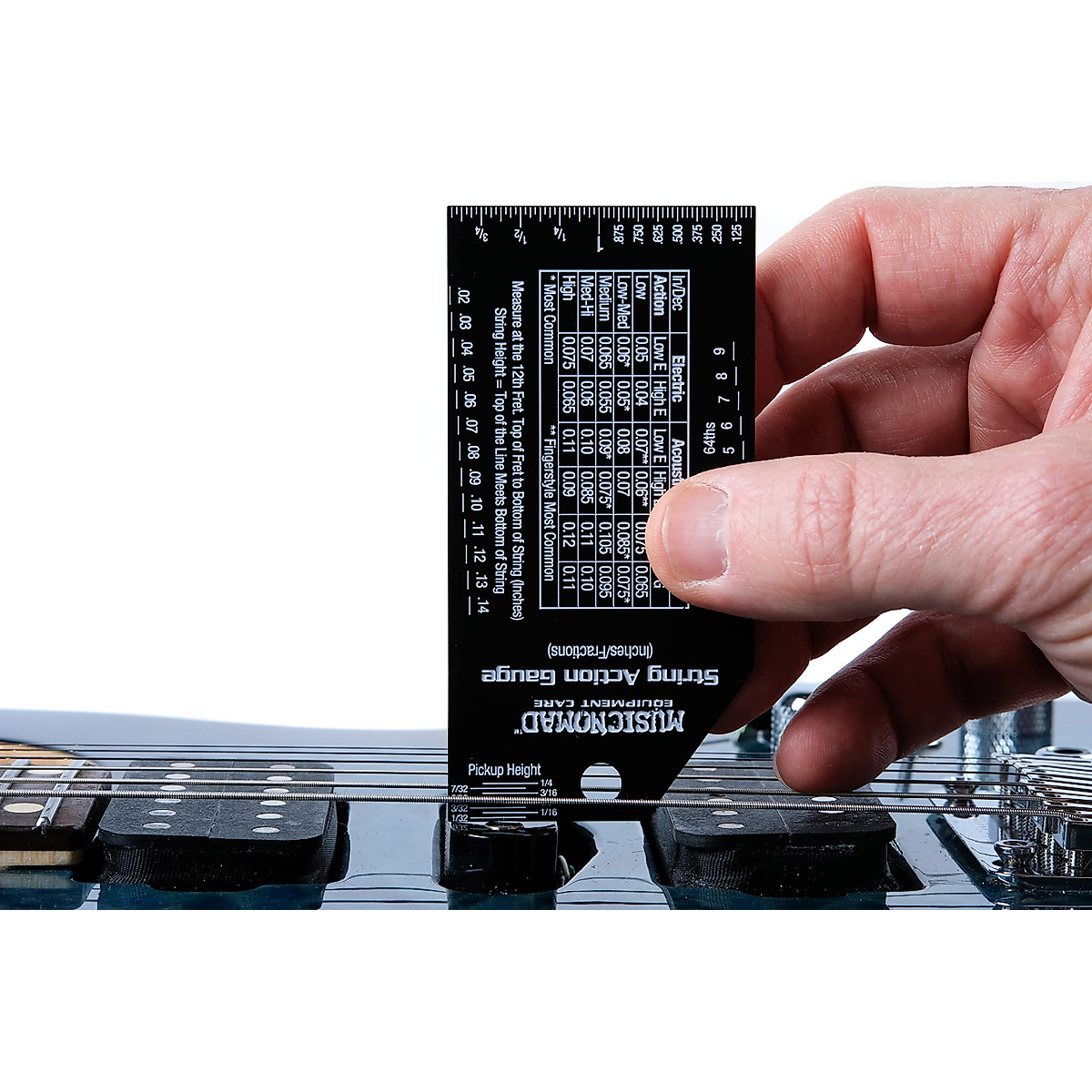 MusicNomad Truss Rod Gauge & String Action Gauge Combo Bundle (MN614)