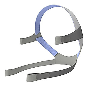 ResMed AirFit F10 Headgear - Replacement Headgear - Made of Nylon, Lycra, Polyurethane Foam - Standard, Blue