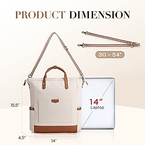 Missnine Backpack Purse for Women Convertible Canvas Backpack Tote Handbag Daypack for Work, College