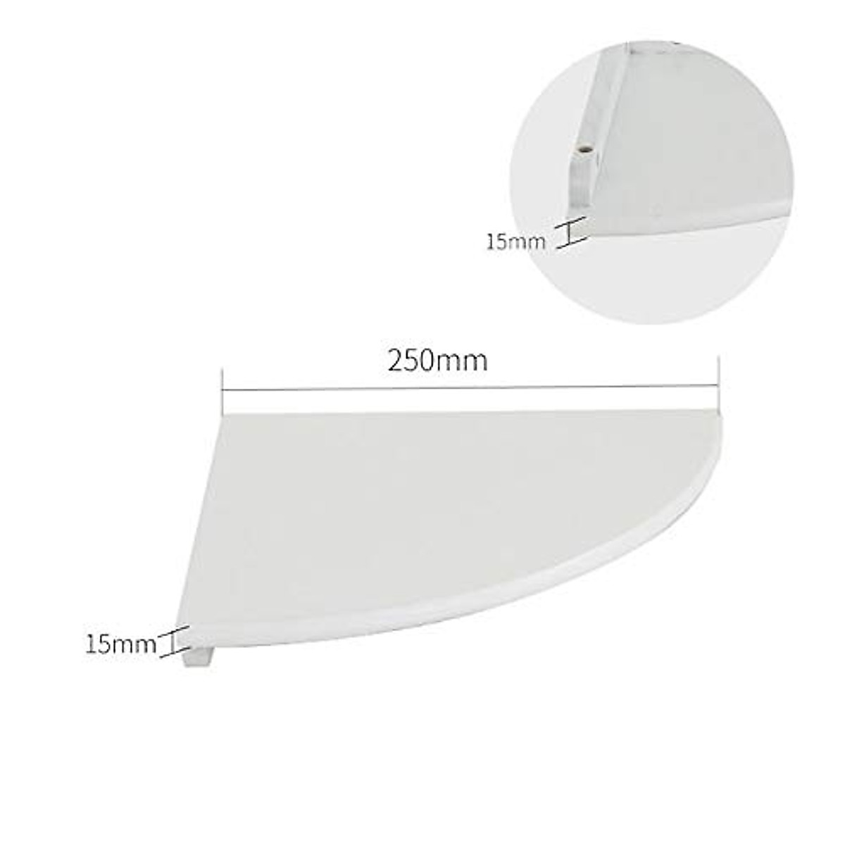 Scalloped Oak Corner Shelf Bedroom Living Room Solid Wood Partition Wall Corner Storage Rack