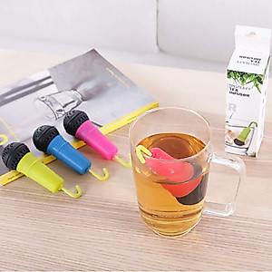 Dempiire Clear Container with Maker Creative Silicone Silicone Microphone Pantry Organization And Storage Glass Containers (Hot Pink, One Size)