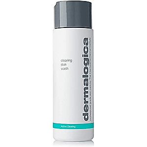 Dermalogica Clearing Skin Wash (8.4 Fl Oz) Anti-Aging Acne Face Wash - Natural Breakout Clearing Foam with Salicylic Acid and Tea Tree Oil