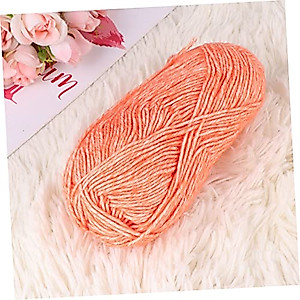 Zerodeko Cotton Craft Yarn Cotton Crochet Yarn Knitting Set Knitting Supplies Accessories Yarn Set Cotton Rope for Scarf DIY Cotton Thread Cotton Rope for Handmade Crafts Soft Yarn Loom