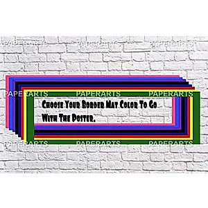 WWE - Personalized Birthday Name Poster with Custom Name On it, Border Mat and Frame Options