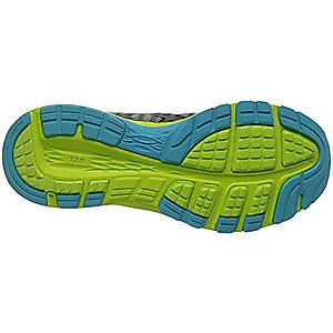 ASICS Women's Dynaflyte Running Shoe, Mid Grey/Flash Coral/Safety Yellow, 7.5 M US