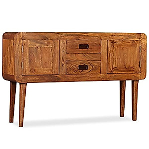 NusGear Sideboard Solid Wood with Sheesham Finish 47.2"x11.8"x29.5" -682