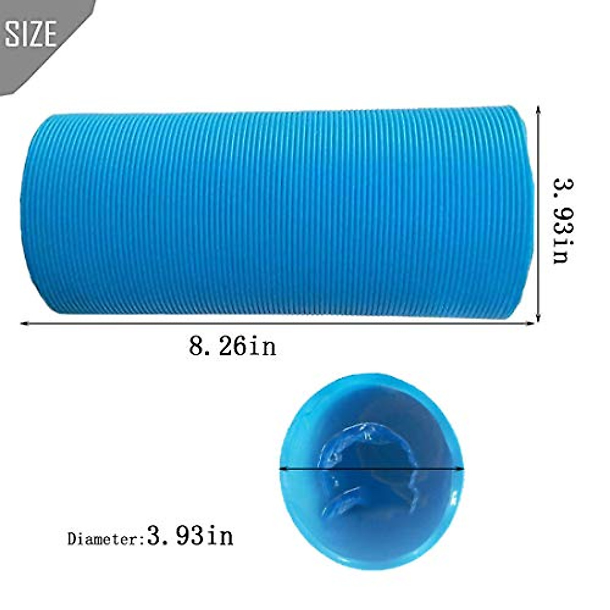 PINVNBY Hamster Fun Tunnels Pet Mouse Plastic Tube Toys Small Animal Foldable Exercising Training Hideout Tunnels for Guinea Pigs,Gerbils,Rats,Mice,Ferrets and Other Small Animals(2 PCS Blue)