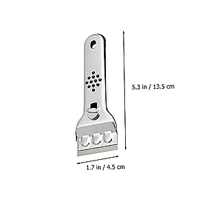 Gadpiparty 2sets Stainless Steel Cleaning Shovel Household Cleaning Tools Scraper for Cleaning Utility Scraper Wallpaper Tools Household Clean Scraper Floor Scraper Floor Glue Silver 2pcs*2