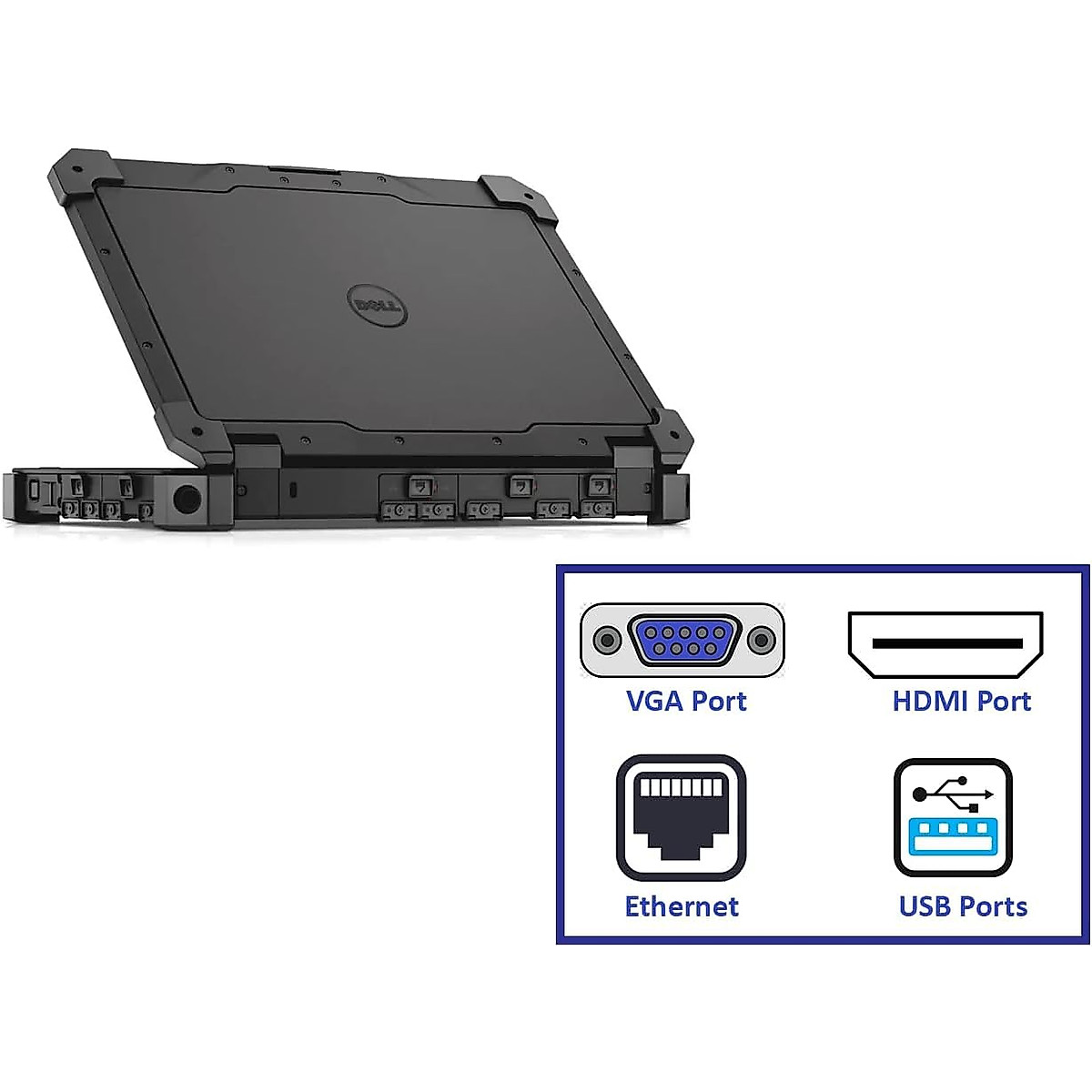 Dell Latitude Rugged 7214 HD 2 in 1 Laptop Notebook Touch Screen Convertible Tablet (Intel Quad Core i7-6600U, 8GB Ram, 256GB Solid State SSD, HDMI, Camera, WiFi) Win 10 Pro (Renewed)