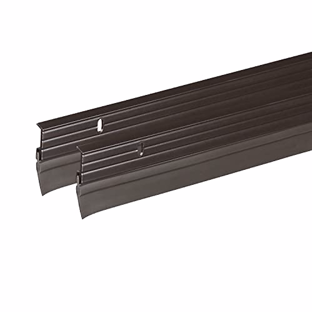 Frost King B59/36H Premium Aluminum and Vinyl Door Sweep 1-5/8-inch by 36-inches, Brown - 2-Pack