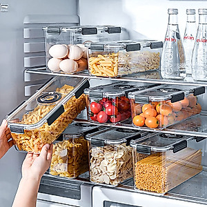 2Pcs Pasta Storage Container, Plastic Spaghetti Food Storage Box, Noodle Canister With Lid for Spaghetti, Noodles, Pasta, Eggs, Fruits Snacks (Size : 11.4L)