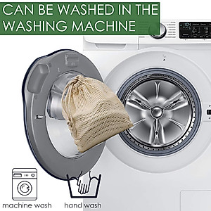 20PCS Reusable Makeup Remover Pads - Organic Bamboo Reusable Cotton Rounds with Laundry Bag, Washable Facial & Eye Makeup Cotton Pads