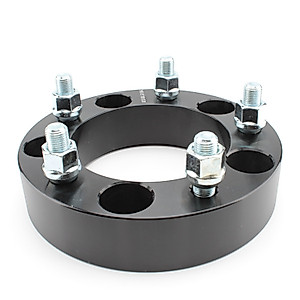 ZY WHEEL 4pcs Wheel Spacers 1.5"(38mm) Thick 5x5.5 (5X139.7) Bolt Pattern 108mm Hub Bore with 1/2" Studs Compatible for Dodge Ram 1500, Ford F100 F150 E100 E150 Bronco Black