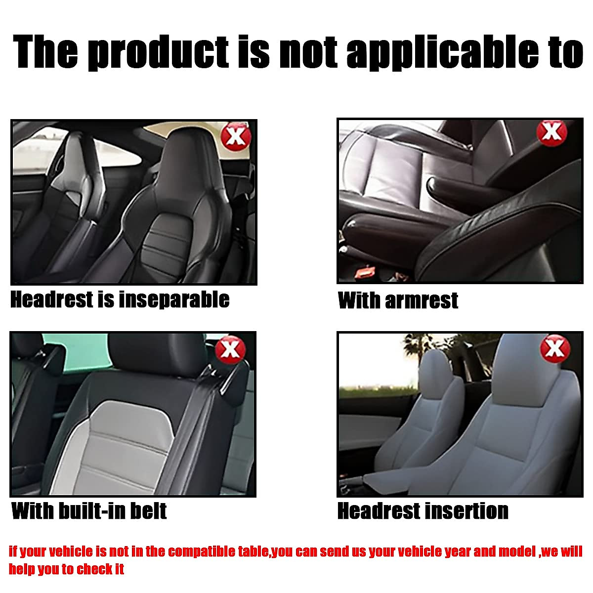 AUCELI Car Seat Covers Full Set, Breathable Front and Rear Seat Covers with 2mm Composite Sponge Inside, Premium Cloth Automotive Seat Cushion Protectors Covers for Most Cars