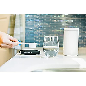 DeepSeaFit Hand Blender & Mixer for Pre-Workout, Protein, Formula, Powder Supplements, Coffee Art, Mixer Stick, Hand Mixer Electric, Milk Frother Batteries Included, Veteran Owned & Operated (Black)