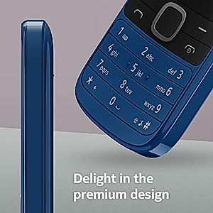 Nokia 225 4G Dual-SIM 64MB Factory Unlocked 4G Cellphone (Blue) - International Version