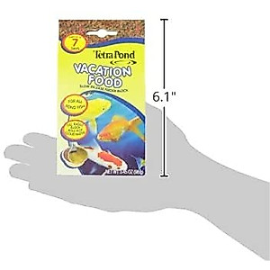 (4 Pack) TetraPond Vacation Food Slow Release Feeder Block, 3.45 Ounce Each