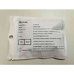 Mokife 12 Pack Coat Hooks Vintage Small Single Wall Hook Metal Entrance Hook for Hanging Clothes Jackets Robes Towels Hats Keys Bags Cups, Bronze