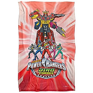 Trevco Power Rangers Dino Ranger Silky Touch Super Soft Throw Blanket 36" x 58"