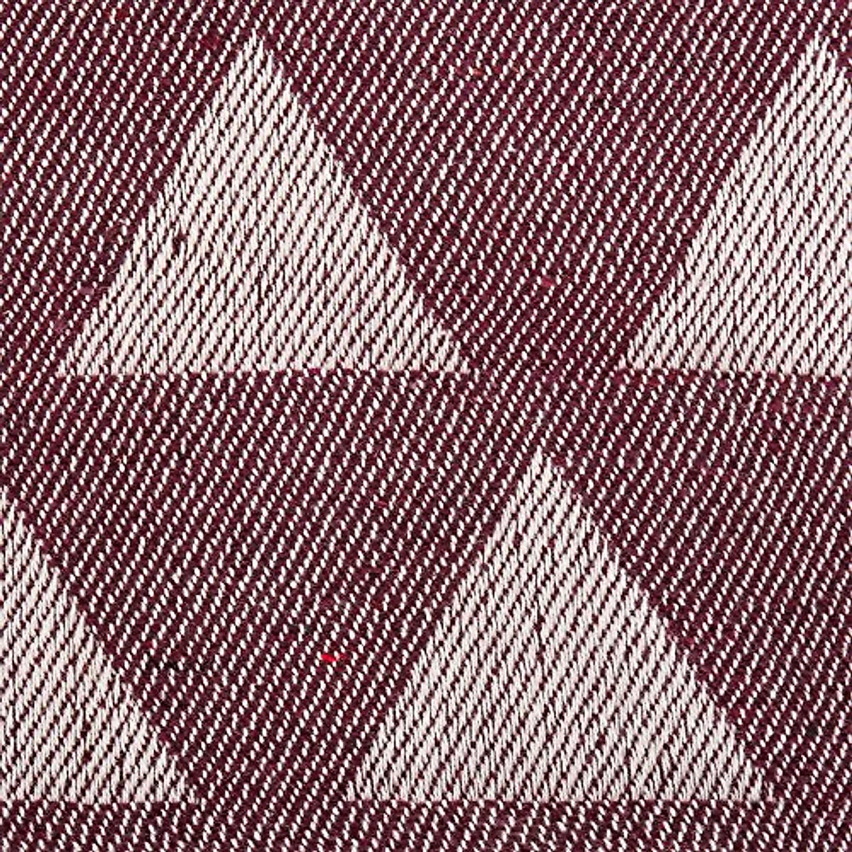 DII Mid-Century Modern Decorative Triangle Woven Throw, 50x60, BlackBerry