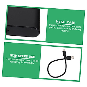 SOLUSTRE 250GB Mechanical Hard Disk External Portable Hard Drive USB 2.5in Metal Durable HDD for Desktop