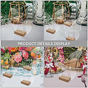 Gadpiparty 10 Sets Butterfly Shaped Clear Acrylic Place Cards Blank Wedding Signs Seating Cards with Holder Sublimation DIY Butterfly Table Number Decor Party Supplies