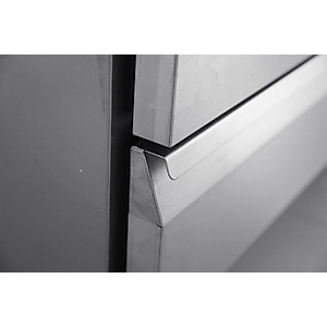 CHUMART 36" Chef Base Refrigerator, 2 Drawer Refrigerated Commercial Refrigerator, Stainless Steel Undercounter Refrigerator, Kitchen Equipment for Restaurant, Bar, Garage