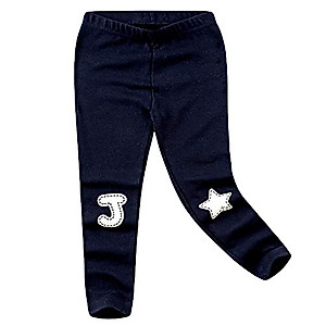 CuteMe Toddler Baby Girls Clothes Set Cute Star Print Long Sleeveand and Pants 2 Pieces Outfits (002,White,110)