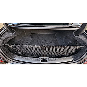 Envelope + Floor Style Automotive Elastic Trunk Cargo Net for Volvo S60 B5-2019-2023 - Premium Trunk Organizer and Storage - Luggage Net for Sedan - Car Organizer for Volvo S60 T8