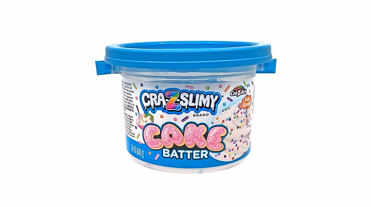 Cra-Z-Slimy 24oz Cake Batter Scented Slime Bucket for Creative Fun