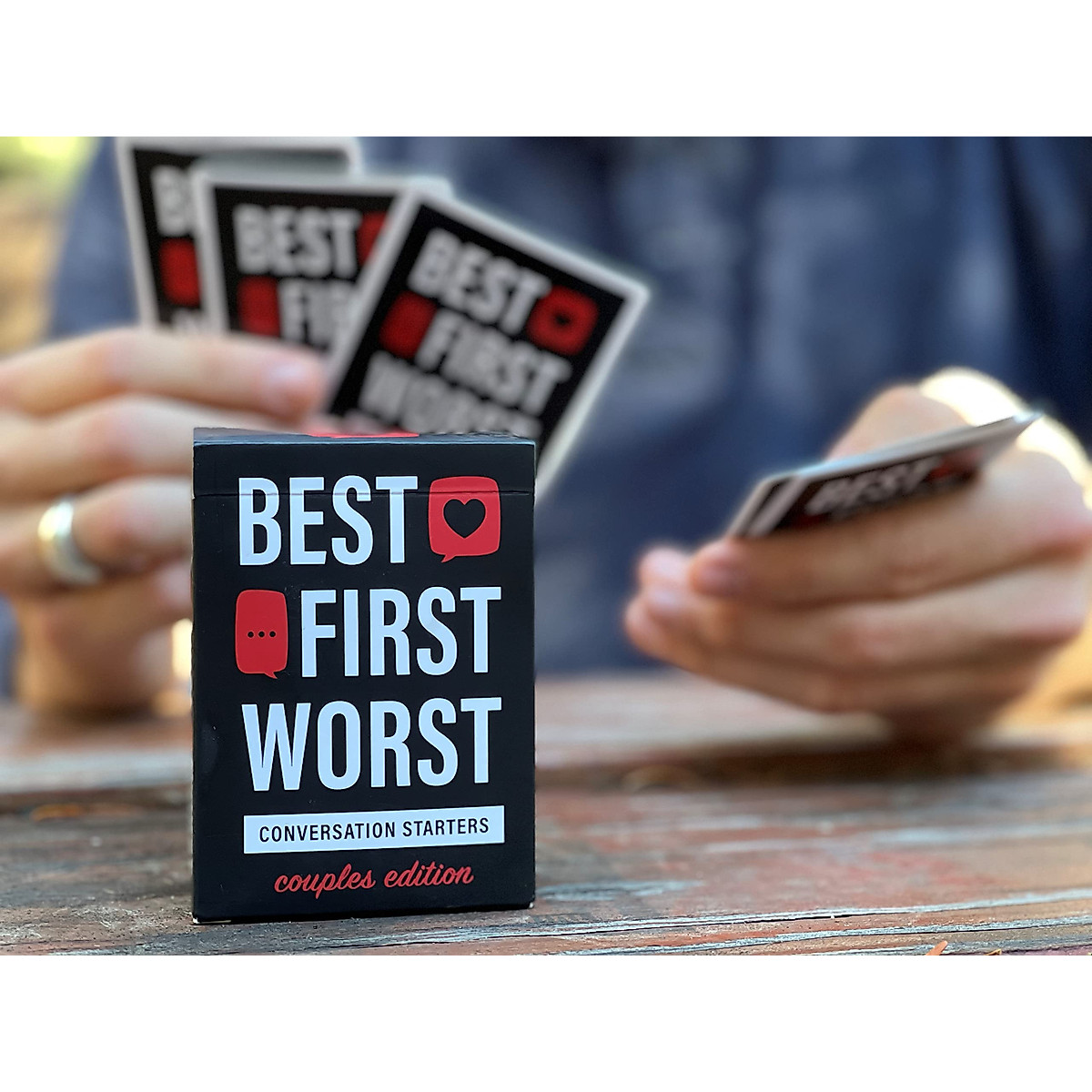 Gatwick Games Best First Worst - New Couples Card Game, Great for Couples Date Night, Work on Strengthening Your Relationship While Playing a Fun Card Game, 2 or More Players
