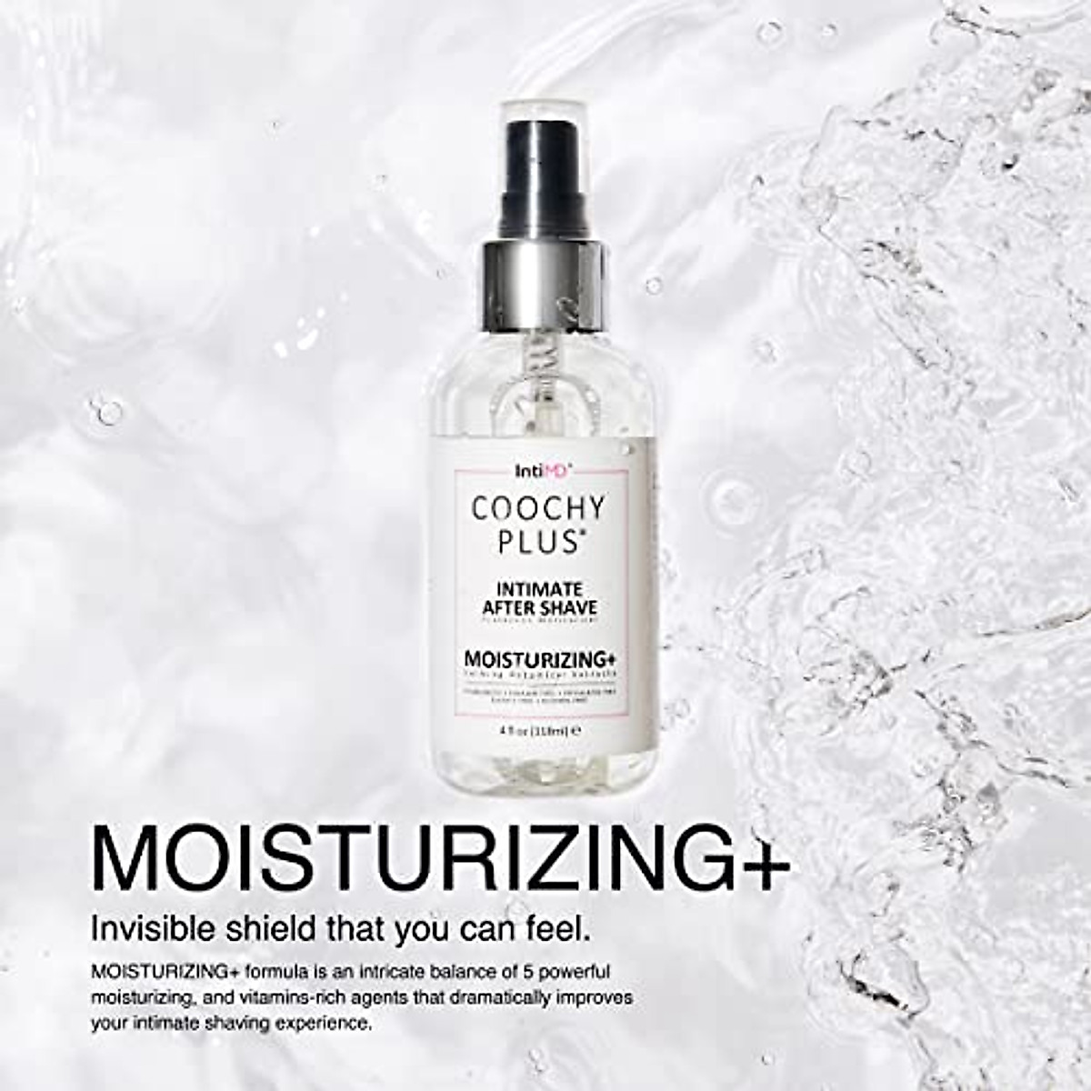 COOCHY Intimate After Shave Protection Moisturizer Plus By IntiMD: Delicate Soothing Mist For The Pubic Area & Armpits – Antioxidant Formula For Razor Burns, Itchiness & Ingrown Hairs