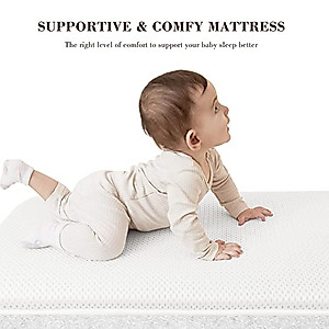 ANGELBLISS Baby Bassinet Bedside Sleeper, Easy Folding Bedside Crib with 100% Breathable & Washable Mattress Baby Bed, 6-Level Adjustable Portable Bassinets for Safe Co-Sleeping for Newborn Infant