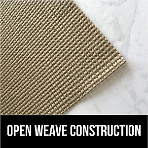 Gorilla Grip Drawer Liner and Under Sink Mat, Drawer Liner Size 12x20 in Beige, and Under Sink Mat Size 24x30 in Charcoal, 2 Item Bundle