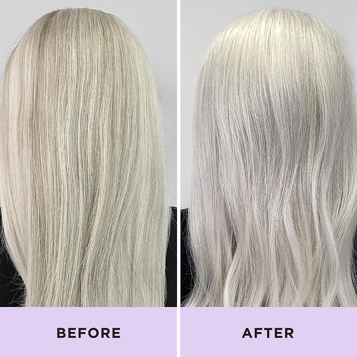 Jhirmack Silver Brightening Purple Shampoo and Conditioner Set for all types of silver, grey, and blonde hair