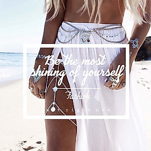 Boho Thigh Chain Sexy Gold Layered Leg Chains Evening Rave Metal Pendant Adjustable Body Accessories Jewelry for Women