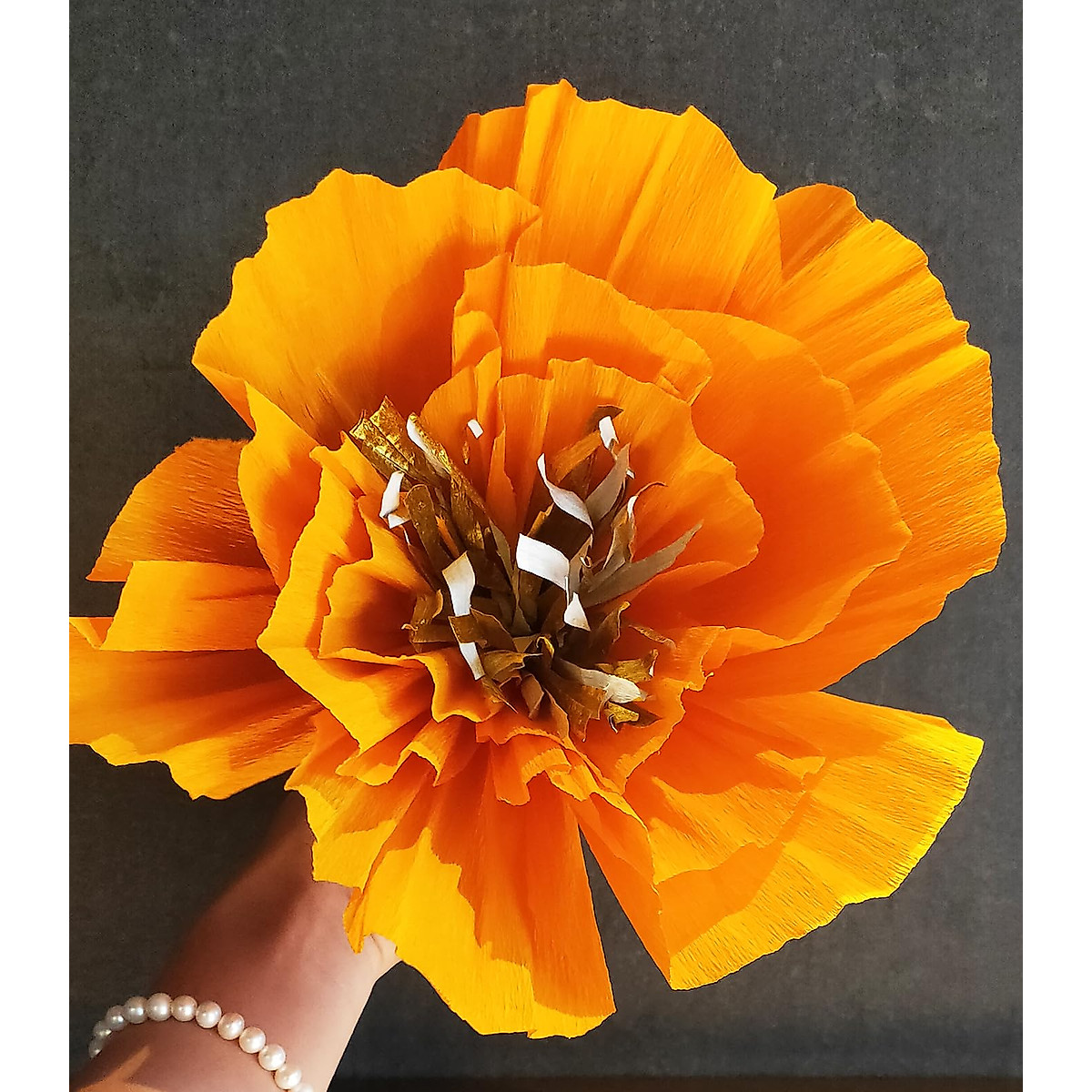 Fall Birthday Party Decorations/Thanksgving Decorations/Maroon Orange Yellow Fall Bridal Shower Decorations Burgundy Orange Crepe Paper Flowers Burgundy Fall Engagement Party