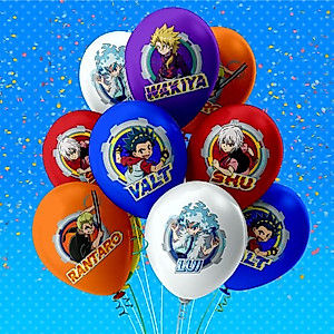 Nelton Party Supplies For Battle Game Includes Backdrop - Cake Topper - 24 Cupcake Toppers - 20 Balloons - Table Cloth - Banner