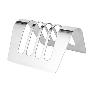 Jueyhapy Toast Holder 4 Slots Loaf Stand Stainless Steel Tool Cooling Grid