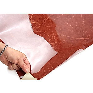 ROSEROSA Peel and Stick PVC Marble Self-Adhesive Wallpaper Covering Counter Top Shelf Liner Saint Laurant (PGF4709-1 : 2.00 Feet X 6.56 Feet )