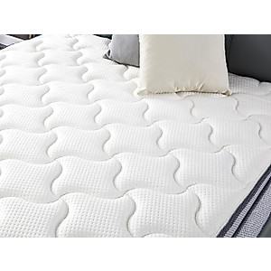 restologie Sigma 10 inch Hybrid Mattress/Made in America/Pocket Coils & Memory Foam for Cooling and Comfort/Reinforced Edge Support/Mattress in a Box/Firm Tight Top (Queen (U.S. Standard))